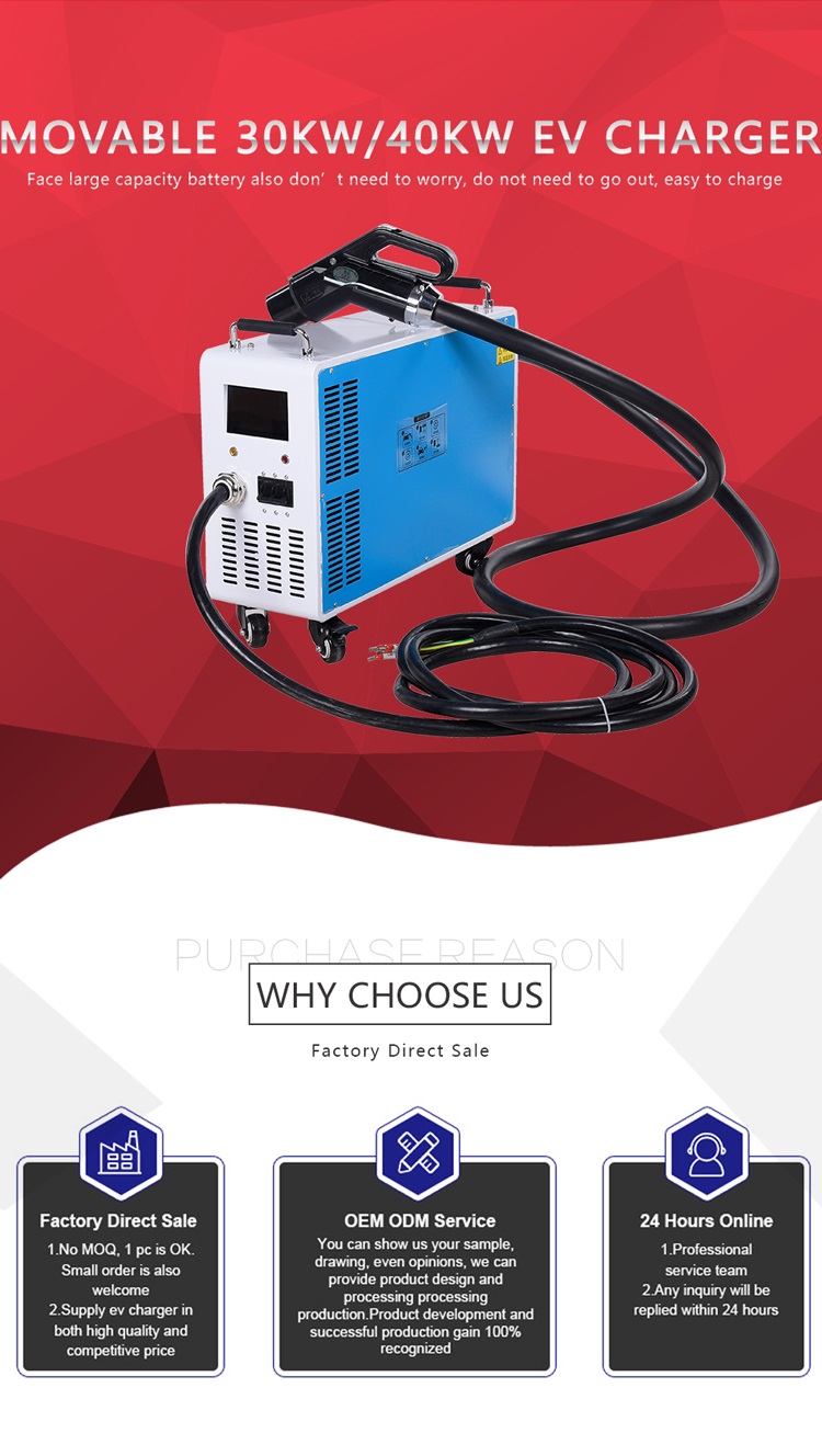 DC Fast Portable 30KW EV Charger Factory - ChargersGO